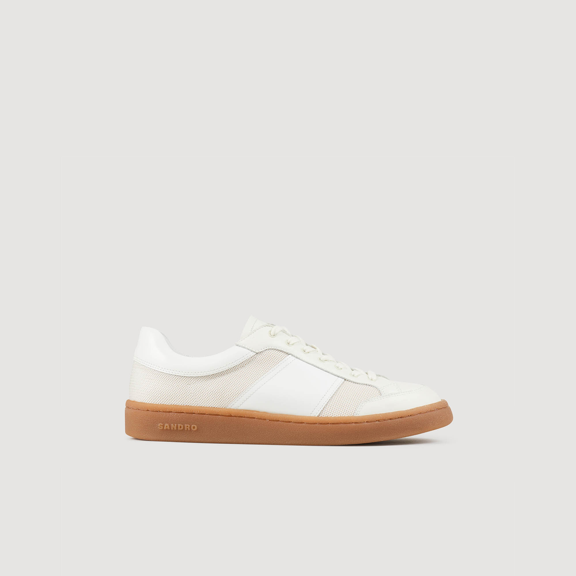 Sneakers aus Leder Natural Men | Sandro Paris
